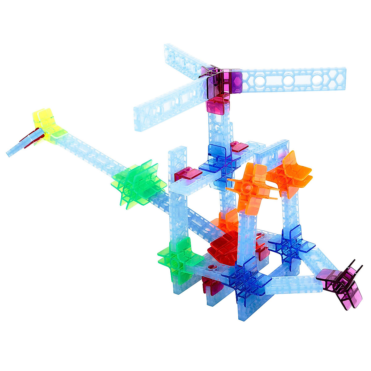 Brackitz Mini STEAM Education Center | STEM Construction Building Block Toy | Sensory Learning Toys for Children PreK-6 | 204 Pc Set