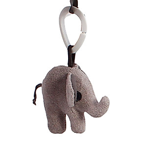 Bacati Elephants Unisex Activity Gym with Mat, Grey