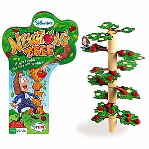 Skillmatics Newton's Tree | Fun Family Game of a Tumbling Tree | Balancing, Stacking, Strategy and Skill Building | Gifts for 6 Year Olds and Up