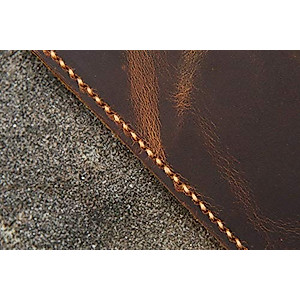 Distressed vintage brown leather iPhone14 13 12 11 Pro Max wallet case/real leather iPhone XR XS Max Wallet Case -IP005W