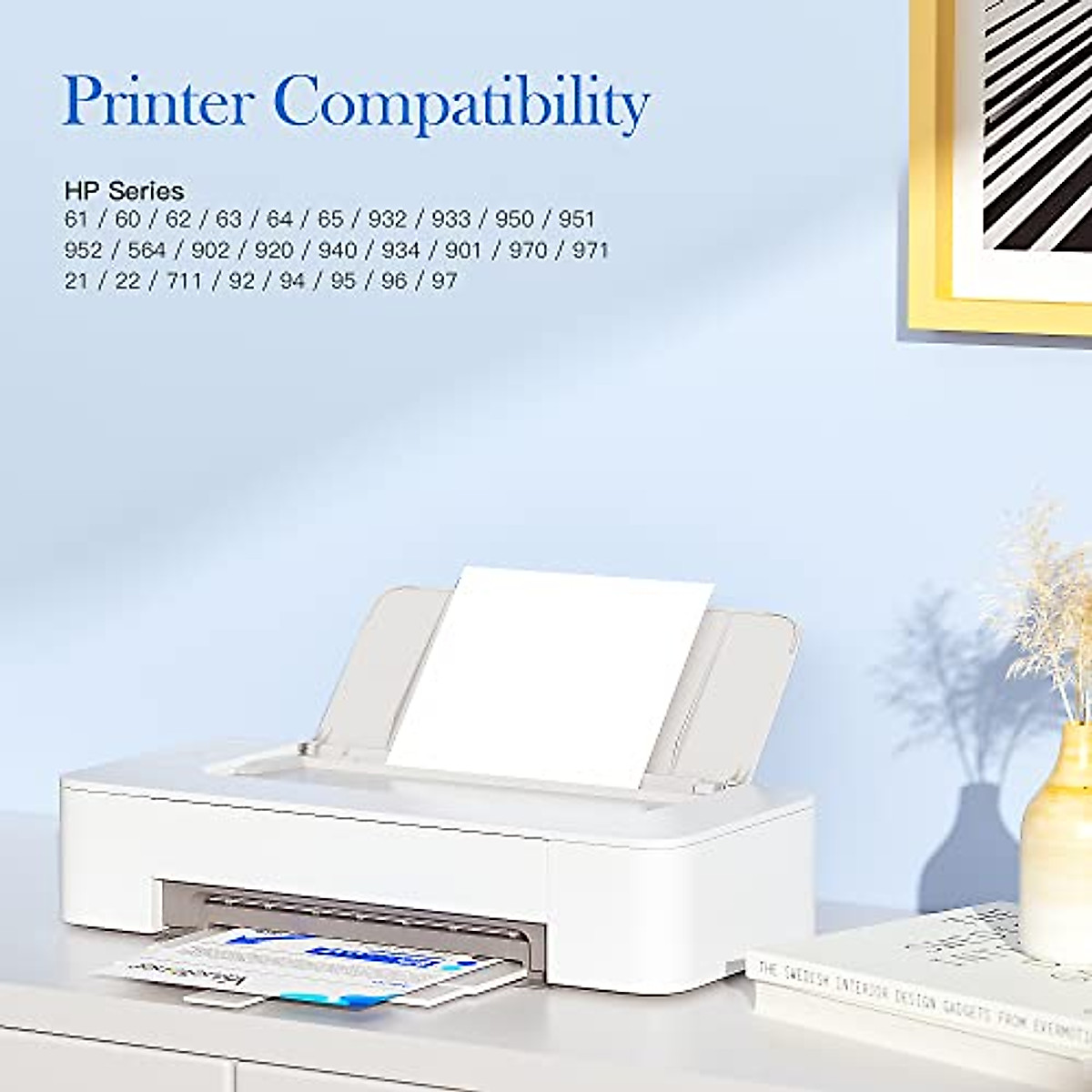 Valuetoner Ink Refill Kit for HP Printer Cartridges for HP67 67XL 63 63XL 65 65XL 61 61XL 950 950XL 951XL 902XL 952XL Ink Cartridge, 100ML x 5 Bottles with Syringes (2 Black 1 Cyan 1 Magenta 1 Yellow)