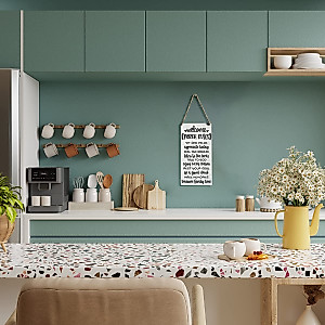 HTBIG Wood Decorative Signage, Rustic Front Porch Welcome Sign, Farmhouse Home Decor, 6 x 12 inches