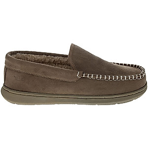 Dockers Men's Douglas Ultra-Light Moccasin Premium Slippers, Taupe, 11