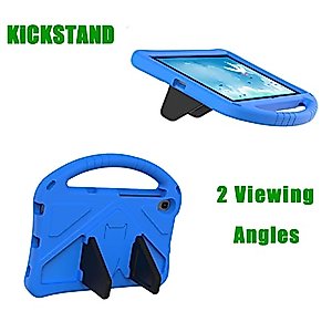 Tading Kids Case for TCL Tab 8 LE Tablet 2023 Released, Children Friendly EVA Foam Protective Stand Handle Cover for TCL Tab 8 LE (Model: 9137W)/ TCL Tab 8 WiFi (Model: 9132X) - Blue