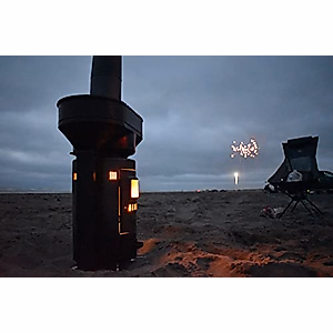 Q-Stoves Q-Flame Portable Wood Pellet Outdoor Heater, 106,000 BTU per hour, Eco-Friendly, for Patio, Backyard, Camping and Going Off-Grid