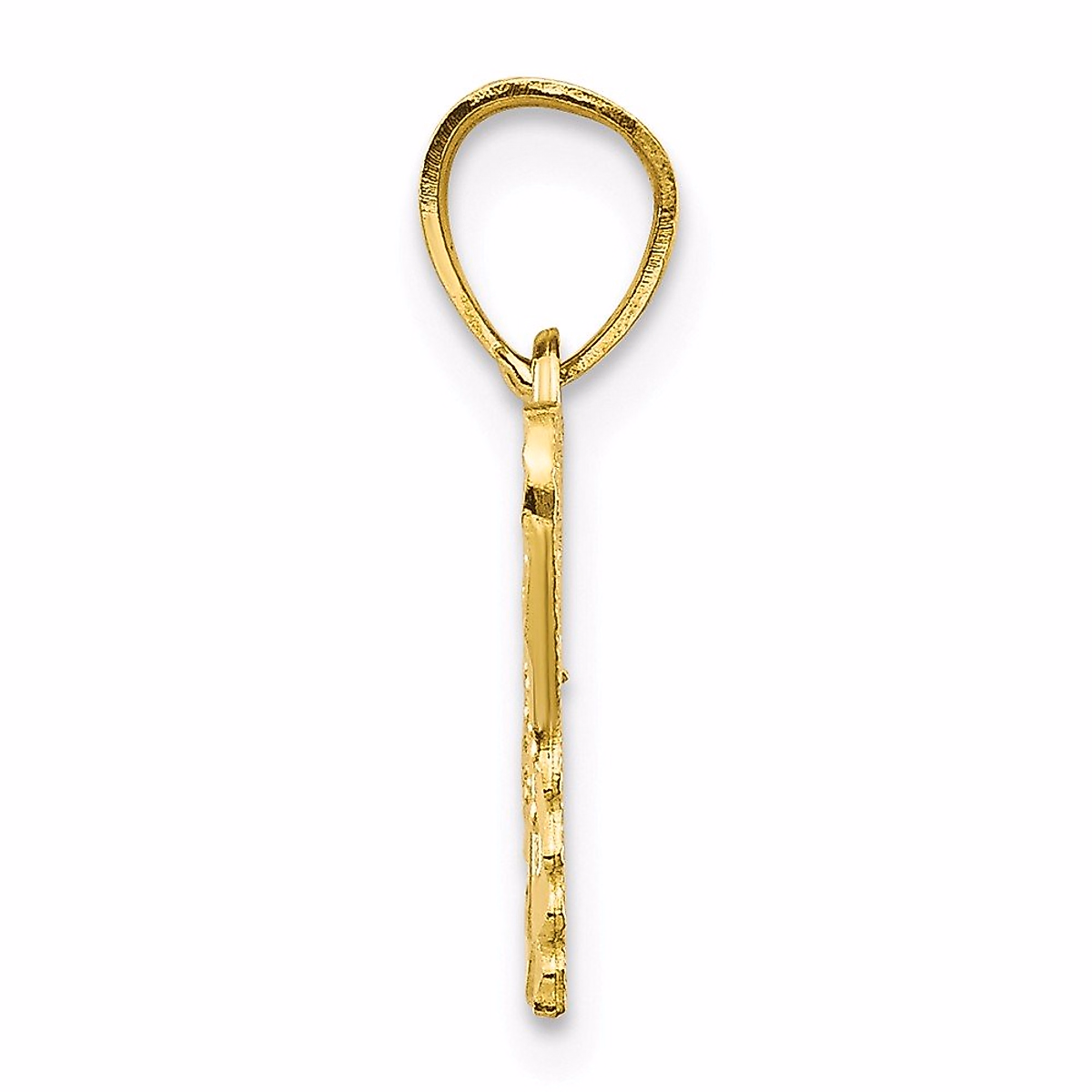 BillyTheTree Jewelry 10K Yellow Gold Shiny-Cut Butterfly Pendant