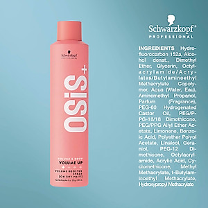 OSiS+ Volume Up Booster Spray, 8.9 oz – Lightweight Flexible Style Control – Textured Volume with Natural Movement and Feel – Volumizing Hair Spray