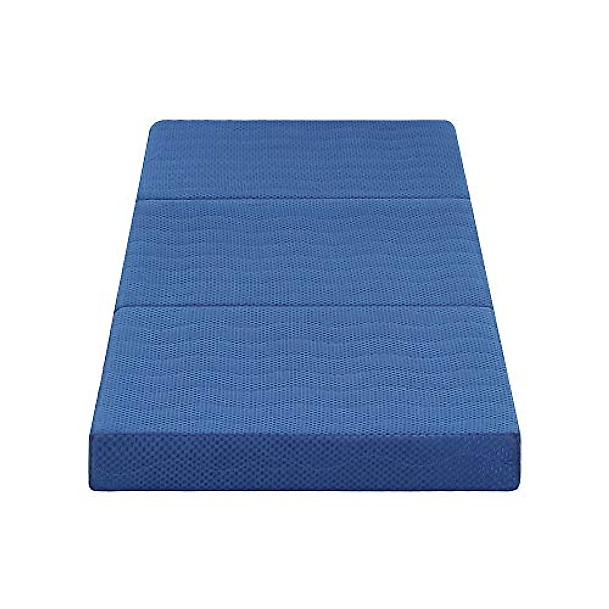 Sleeplace SVC04TM02O 4 inch Tri Folding Topper，Blue，Cot