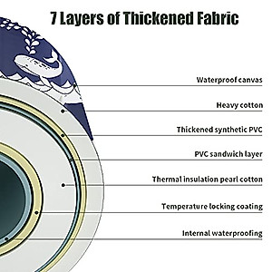 BDL Portable Bathtub, Foldable Adult Japanese Soaking Bath Tub, BDL Freestanding Ice and Hot tubs with Thermal Foam, Folding Spa Bath Tub for Small Spaces Free Pillow and Storage Bag Whale Blue