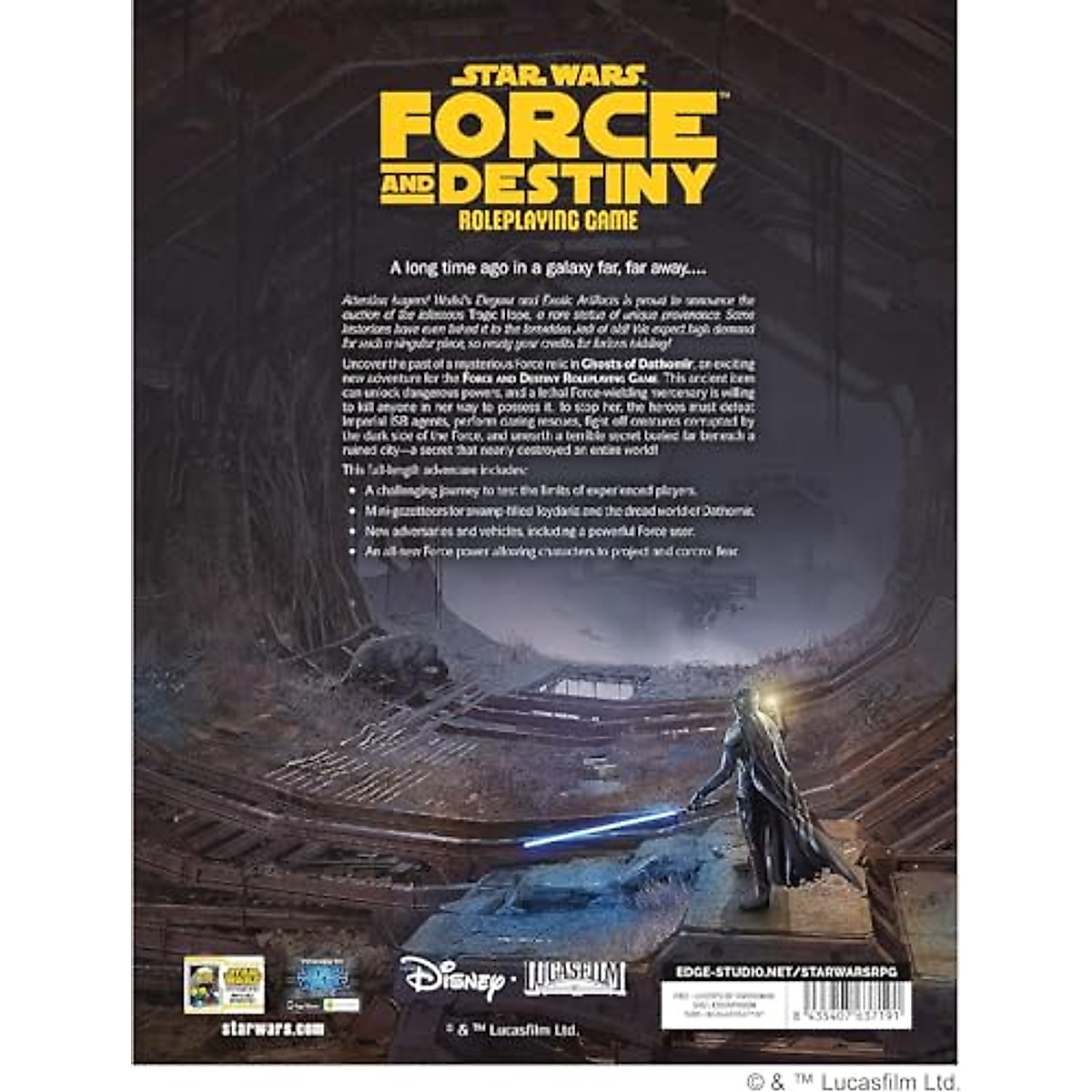 EDGE Studio Star Wars Force and Destiny Game Ghosts of Dathomir Expansion Roleplaying Game Strategy Game for Adults and Kids Ages 10 and up 2-8 Players Average Playtime 1 Hour Made