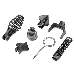 Watris Veiyi Drain Cleaner Combination Cutter Head Set, 7 PCS 16mm Manganese Steel Pipe Dredge Cutter Heads for Pipeline Dredging Machine