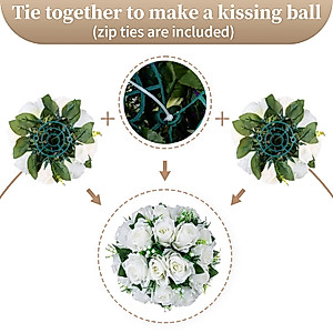 Sziqiqi Pack of 10 Fake Flower, Silk Rose Flowers, Suit for Wedding/Party Centerpiece Road Lead Flower Rack Decorations, 10 Pieces