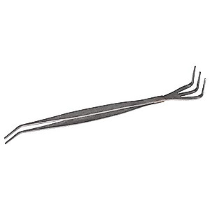 2 in 1 Stainless Steel Bonsai Tools Gardening Tool Root Rake Tweezers for Bonsai Planter