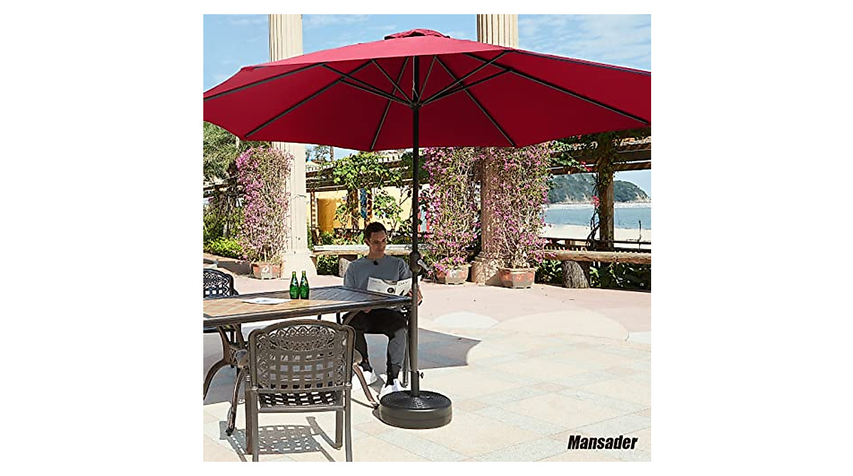 Heavy Duty Mansader Umbrella Base Stand for Outdoor Stability