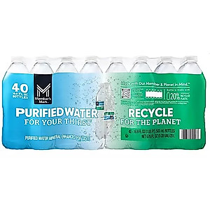 Member's Mark Purified Bottled Water (Pack of 45) 16.9 Fl Oz, 760.5 Fluid Ounce
