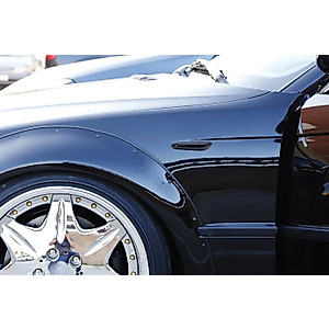 iJDMTOY Euro Smoked Lens Amber Full LED Front Fender Side Marker Blinker Lights Compatible With BMW 1 3 5 Series, etc, Replace OEM Amber/Clear Sidemarker Lamps