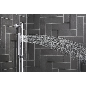 KOHLER 21336-BN Shift + Square Two-Function Handshower, Handheld Showerhead with 2 Spray Settings, 2.5 GPM, Vibrant Brushed Nickel