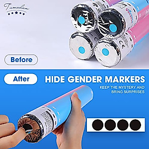 Tamodan Gender Reveal Confetti Cannon Blue，Set of 4 Gender Reveal Powder Cannon – Gender Reveal Confetti Powder Cannon Blue only Ideal for Pregnancy Announcement(4 Blue)