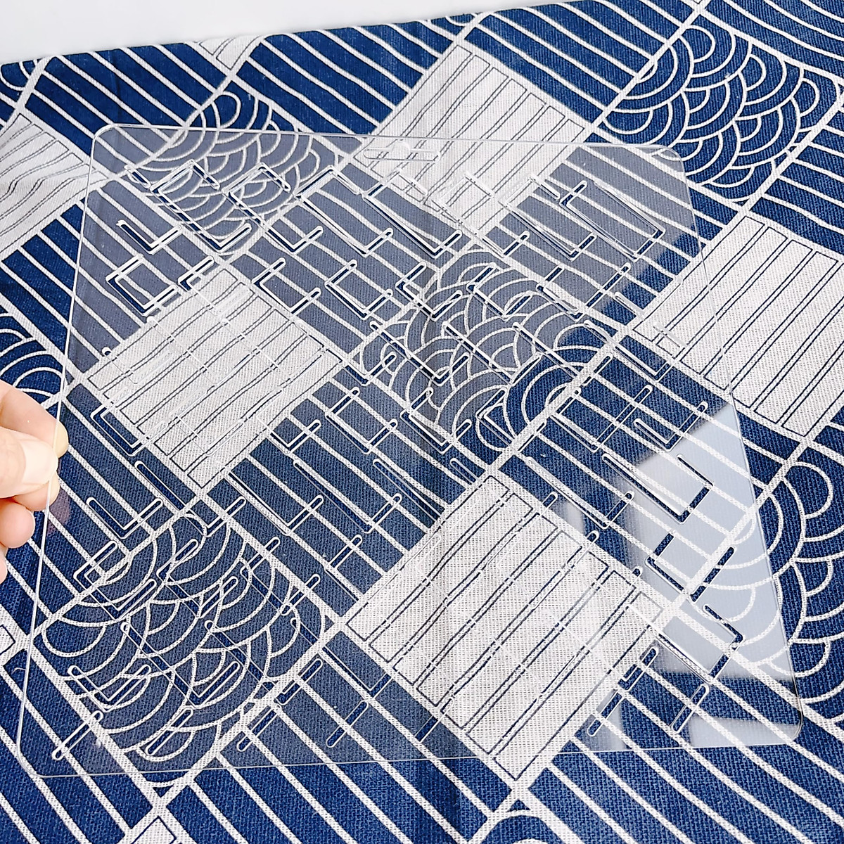 Acrylic Sashiko Stencil, Embroidery Pattern, Quilting Stencil for Hand Quilting and Embroidery