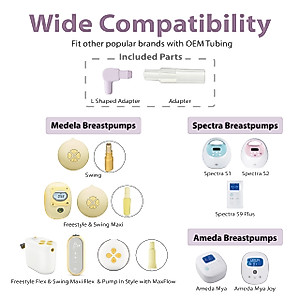 BabyShown Rumble Tuff Go Cups- Hands Free Collection Cups. Sizes 24mm Breastshield and 21mm Insert. Compatible with Medela Breast Pumps and Spectra Breast Pumps. 8 oz Storage Capacity Easy Cleaning