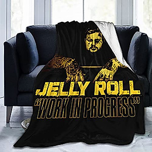 Jelly Rapper Rock Roll Blanket Flannel Fleece Micro Throw Blanket All Seasons Lightweight Air Conditioner Luxury Blanket for Living Room/Bedroom/Sofa/Camping 50"x40"