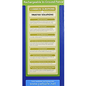 PetSafe Rechargeable In-Ground Pet Fence for Dogs and Cats over 5lb - from the Parent Company of INVISIBLE FENCE Brand - Waterproof Collar with Tone and Static Correction