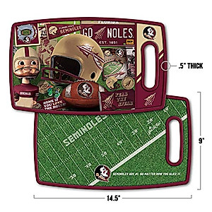 YouTheFan NCAA Florida State Seminoles Retro Series Cutting Board