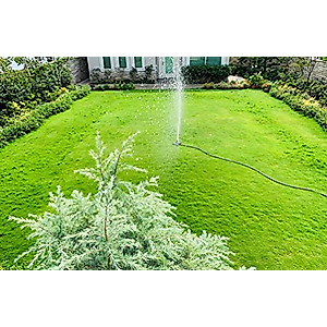 Eden 94124 Multi Pattern Turbo Gear Drive Sprinkler Plus Misting System, with Quick Connect Set, 360 Degree Coverage