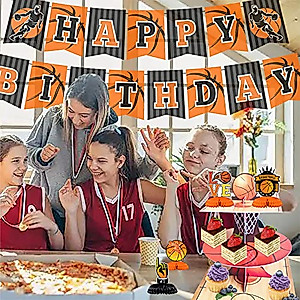 Basketball Theme Party Cake Tower Decorations Basketball Cupcake Stand (Square - Basketball)