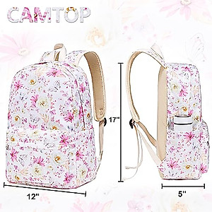 CAMTOP School Backpack for Girls Boys Teens Bookbag Set Tie Dye Kids Backpack 3 In 1,School Bags with Lunch Box Pencil Case