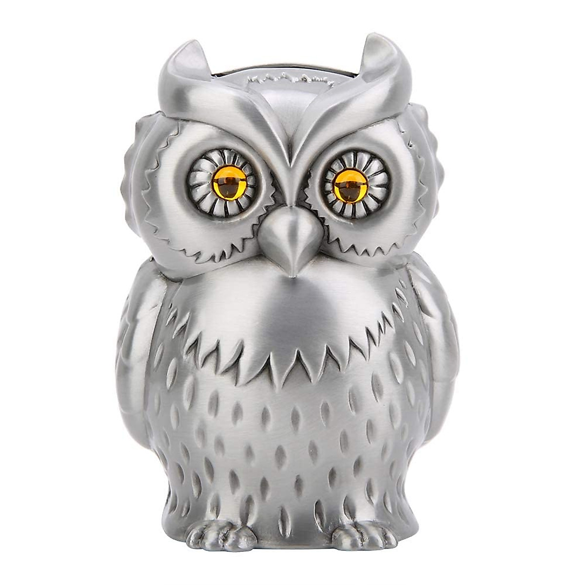Metal Owl Coin Piggy Bank for Boys Girls Kids Adults, Animal Money Bank Saving Pot Coin Bank Money Box Handwork Crafting Art Home Decoration Owl Gift