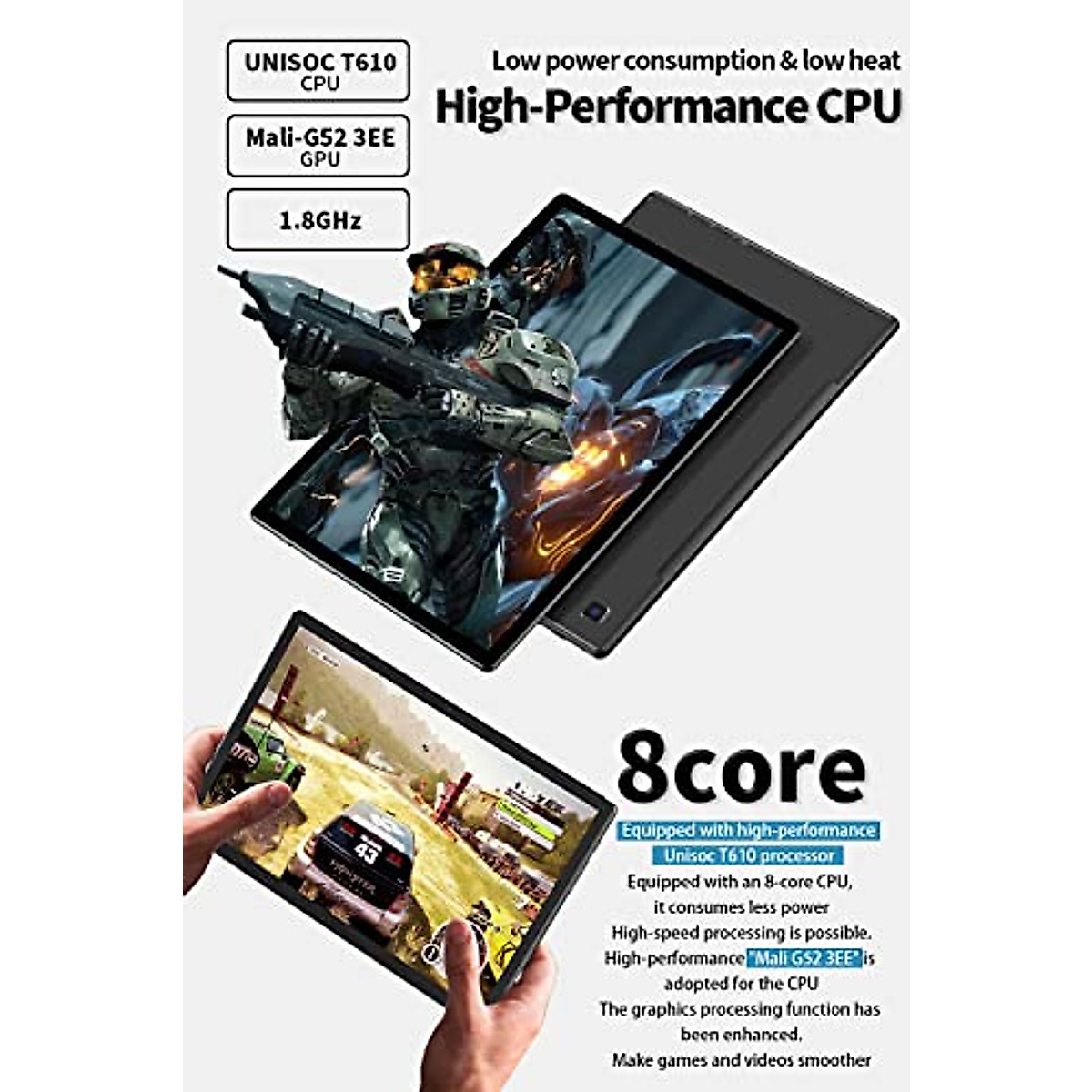 Tablet Android 11 128GB Tablets, TECLAST M40S 10 inch Android 5G Dual WiFi Gaming Tablet, 4GB RAM 1TB Expand Tablet, 8-Core Tablets with 1920x1200 FHD, 2.4G+5G Wi-Fi, GPS, Bluetooth, 6000mAh Tablet PC