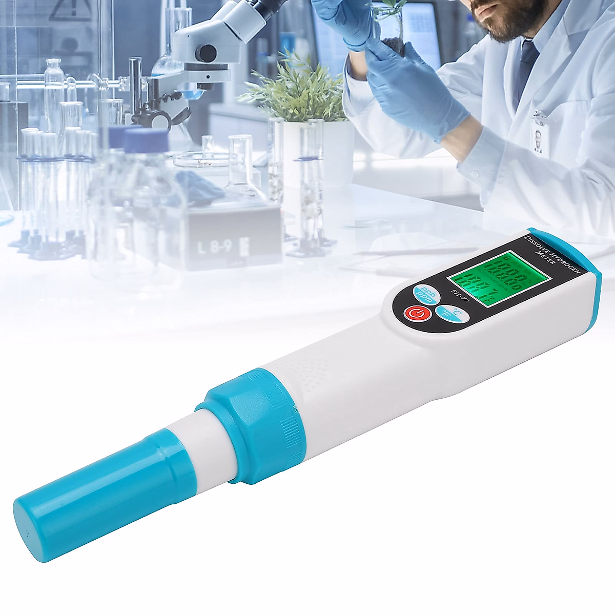 Hydrogen Tester FH-77 High Accuracy Water Tester Portable Hydrogen Rich Tester Pen for Aquarium and Lab