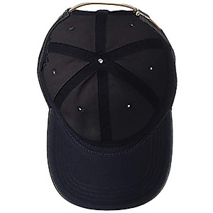 Tommy Hilfiger Men's Cotton Logo Adjustable Baseball Cap, Charcoal, One Size