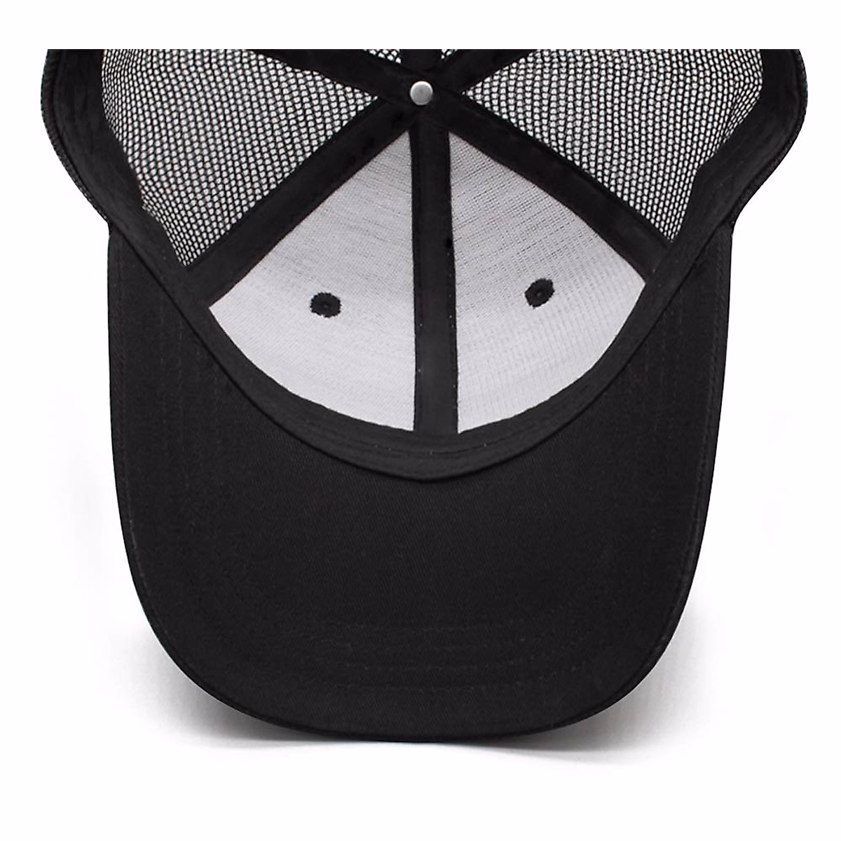 Univeins Trucker Hats for Mens Hat Snapback Hat Baseball Cap Adjustable Dad Hats for Men Black