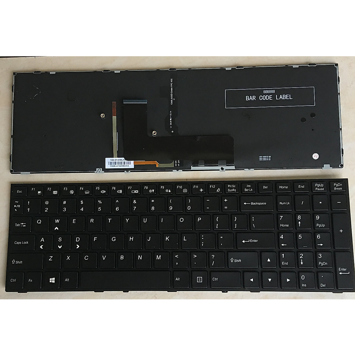 EJTONG SZYJT New for clevo p650se Sager NP8651 NP8652 NP8650 NP8670 NP8671 P671SG P670SA P671SA P671SE P650SA P655SA P670SE Gaming Laptop US Keyboard Backlit Black Frame