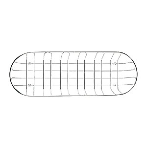 G.E.T. 4-22453 Oblong Metal Wire Bread Basket Metal Specialty Servingware Collection