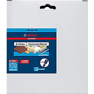 Bosch Professional 1x Expert Construction Material Hole Saw (Ø 140 mm, Accessories Rotary Impact Drill)