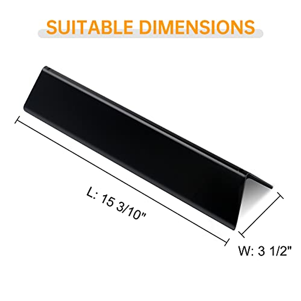 NEURARC 16GA 7635 Porcelain-Enameled Flavorizer Bars for Weber Spirit S210, E210, E220, S220,Heat Plate Grill Parts for Weber Spirit I & II 200 Series, 3 Pack (15.3" L x 3.5" W)