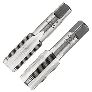 Aceteel M20 X 1.5 Metric Hand Tap, Right Hand M20 X 1.5mm Threading Hand Tap 1Pair