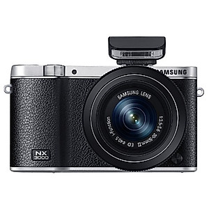 Samsung EV-NX3000BEIUS Wireless Smart 20.3MP Compact System Camera with 3-Inch LCD and 20-50mm Compact Zoom (Black)