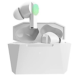 Konnek Stein Wireless Earbuds Bluetooth 5.0 Headphone, Type-C Charging Case 320mAh, Touch Control, Built-in Mic Active Noise Cancelling True Wireless Earbud - White, (ePRO-AE05-WH-KS-US)