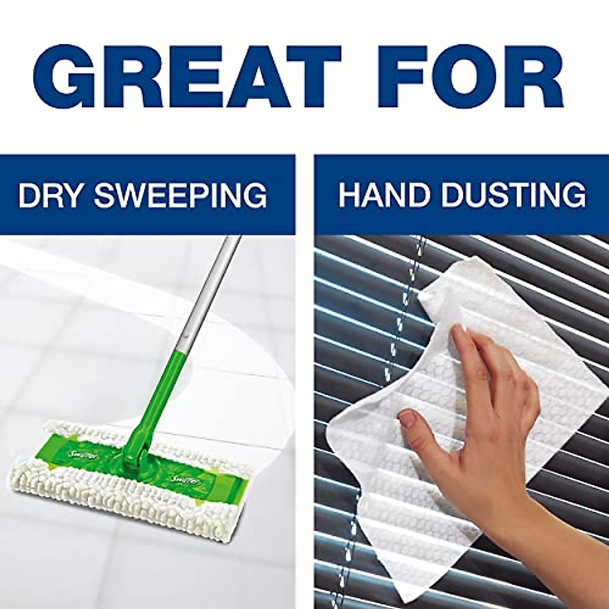 Swiffer Professional Duster Dry Cloth Sweeping Pad Refills for Swiffer Sweeper (Case of 6 Boxes, 32 Refills per Box)