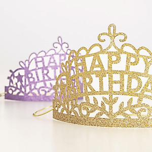 Meri Meri Happy Birthday Party Tiaras (Pack of 8)