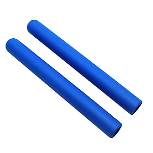 TUOREN 2pcs Drumstick Grips Comfortable Anti Slip Handles Drum Kits Percussion Accessories for Drumming Exercise (Blue)