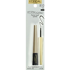 L'Oreal Paris Telescopic Precision Liquid Eyeliner, Black, 0.08 Oz