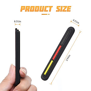 AICEL 6 PCS Car Door Edge Guards, Auto Anti-Scratch Side Door Edge Protector, Anti-Collision Self-Adhesive Trim Sticker, Universal Exterior Accessories for Cars, Trucks, SUVs (Black/Red/Yellow)