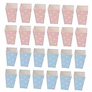 Gadpiparty 24pcs Popcorn Boxes Popcorn Box Popcorn Cups Paper Candy Container Basket Sandwich Container Snacks Container Nacho Containers Paper Storage Containers Party Snack Buckets Carton
