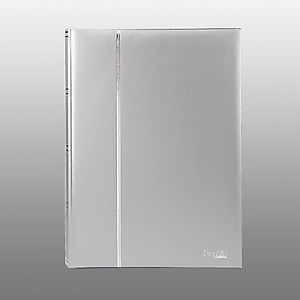 Prophila Metallic Edition Stamp Album (New) 60 Black Sides, Padded Silver Cover