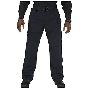 5.11 Tactical Men's Taclite Pro Lightweight Performance Pants, Cargo Pockets, Action Waistband, Dark Navy, 34W x 32L, Style 74273